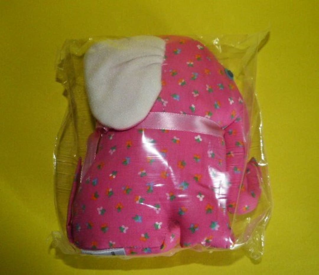 AVON Ella Elephant Stuffed Animal “garlandia” Scented Pink Floral 7 ...