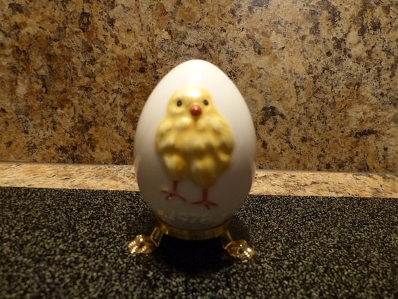 GOEBEL Egg CHICK 1978 First Edition Annual Easter Egg West | Etsy