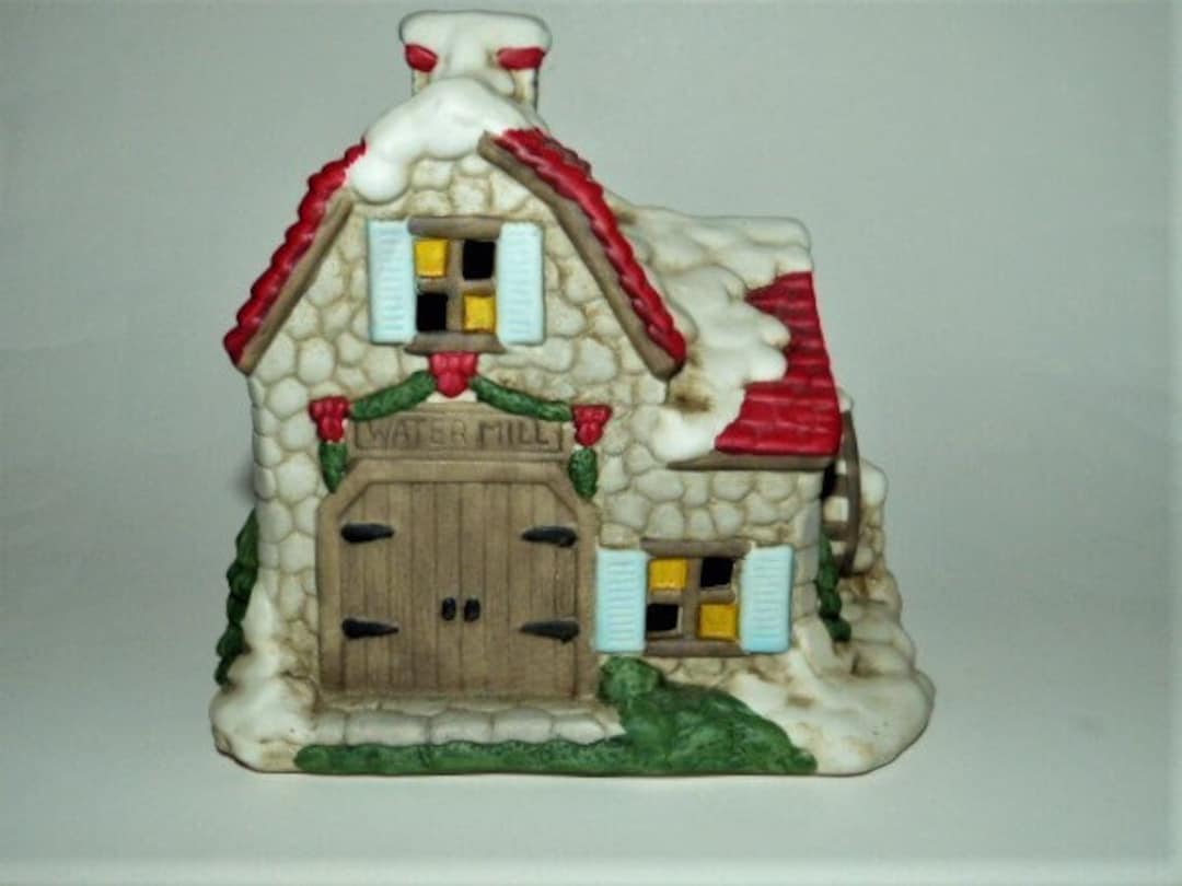 ARTMARK Water Mill 1992 Lighted Building Christmas Village Décor ...