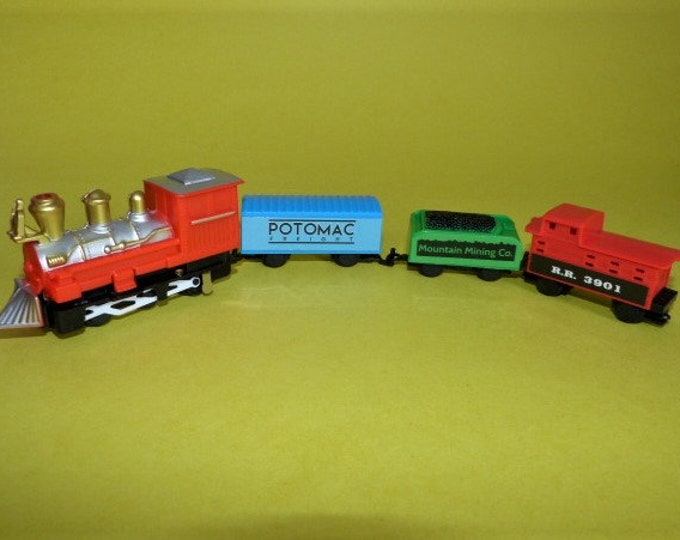 Toy Train in A Tin Old No 9 Express Red Battery Operated #3901 - Etsy