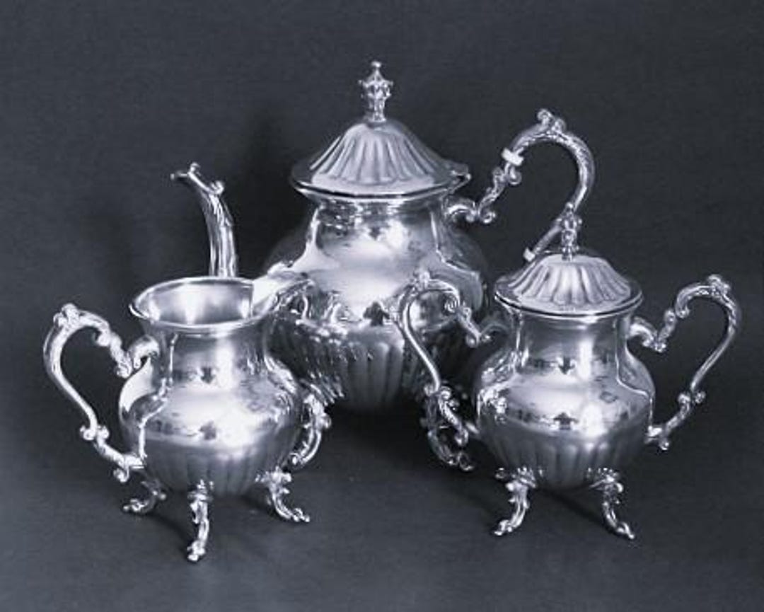 KENT SILVERSMITHS Fine Silver Plated Coffee Server Cream Jug Lidded ...