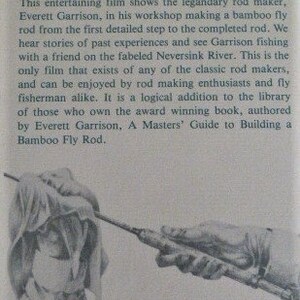 Creating the Garrison Fly Rod VHS 40 Minutes A Film by Hoagy B ...