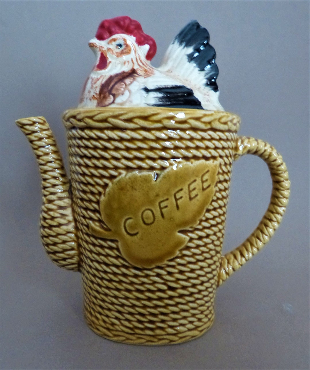 ROSSINI Lidded Coffee Pot Hen/chicken Ceramic Made in Japan - Etsy