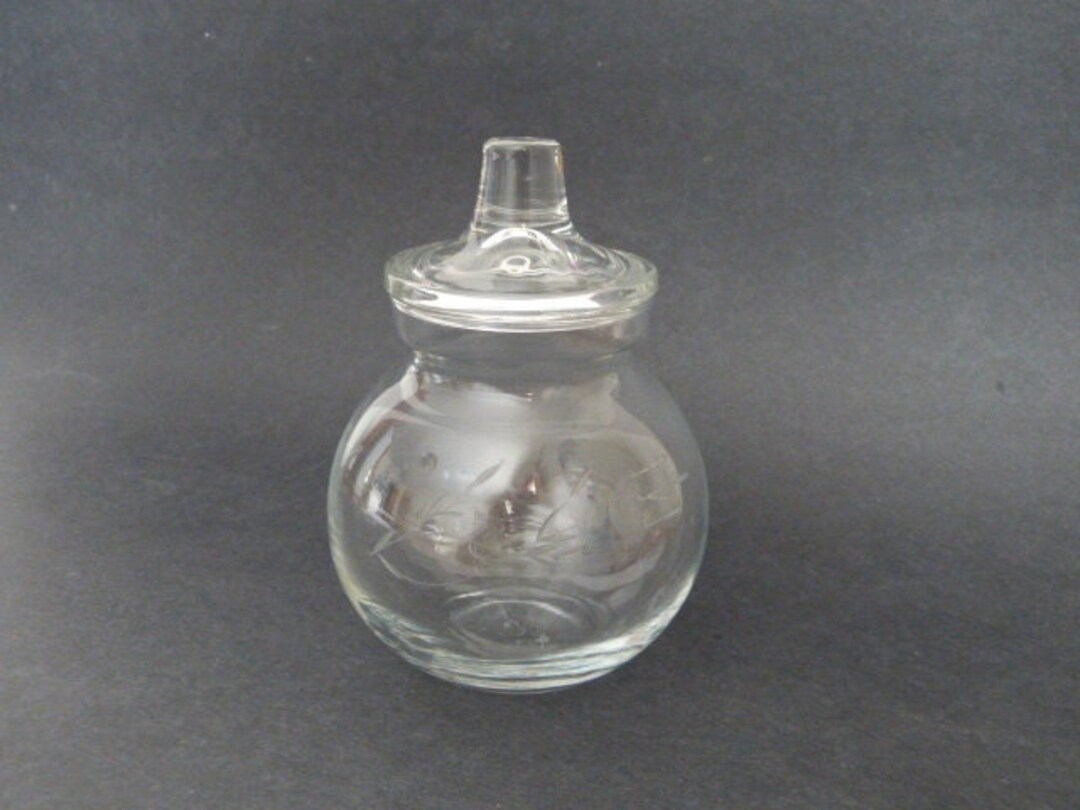 PRINCESS HOUSE Covered Jar Heritage Collection Floral Etched Round ...