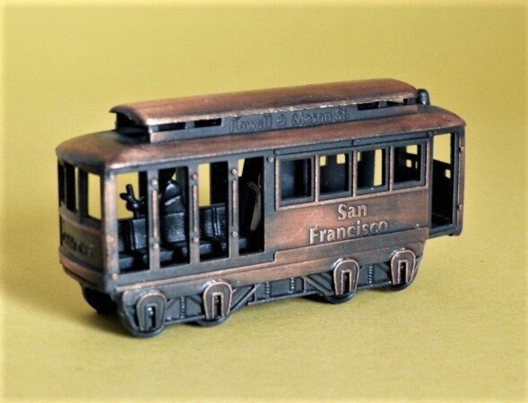 San Francisco Cable Car Pencil Sharpener Metal Die Cast 1985 Made in ...
