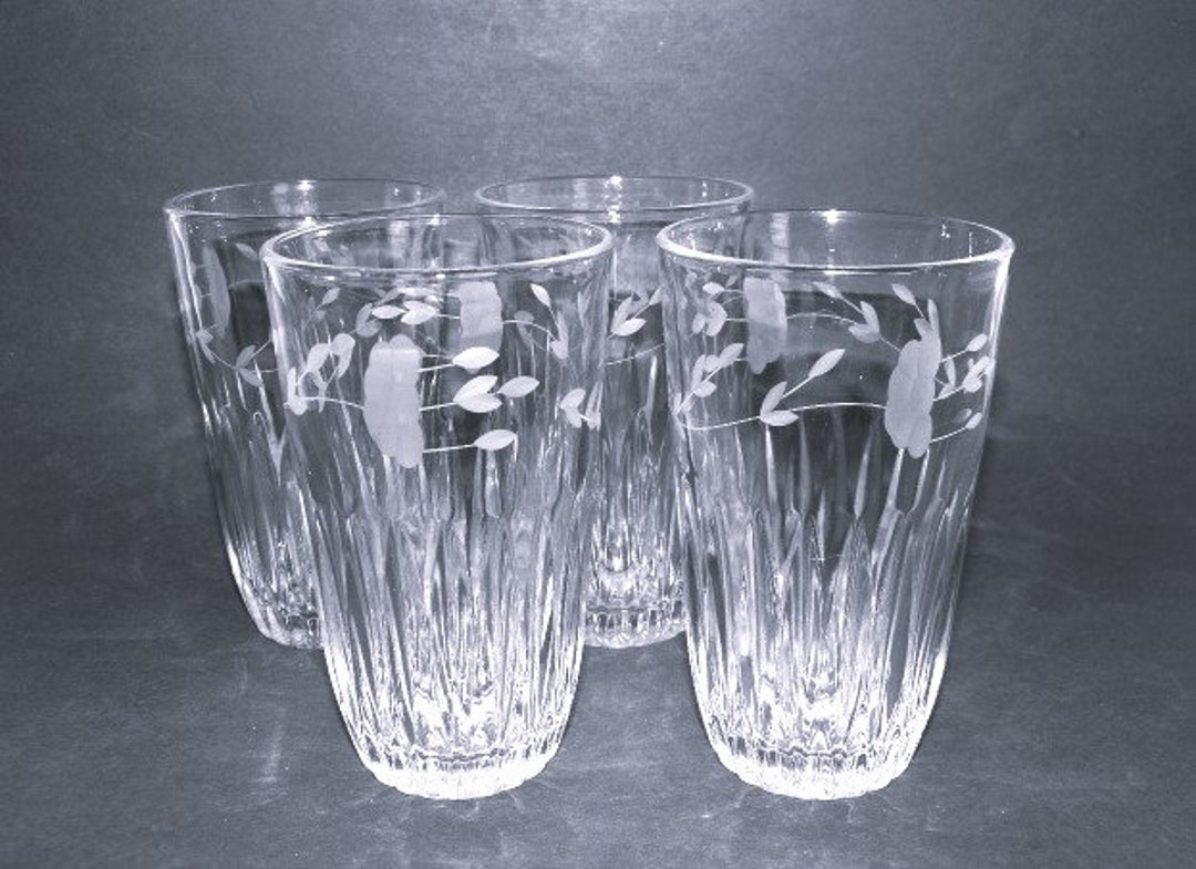 PRINCESS HOUSE Crystal Tumblers Set of 4 Heritage Collection Ribbed 5.5 ...