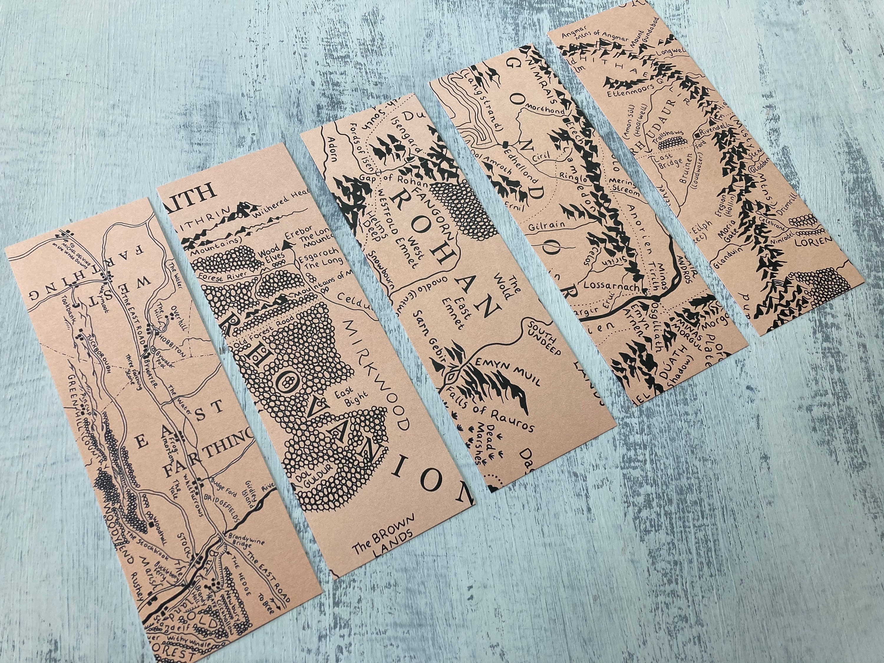 Map Bookmarks | Etsy UK