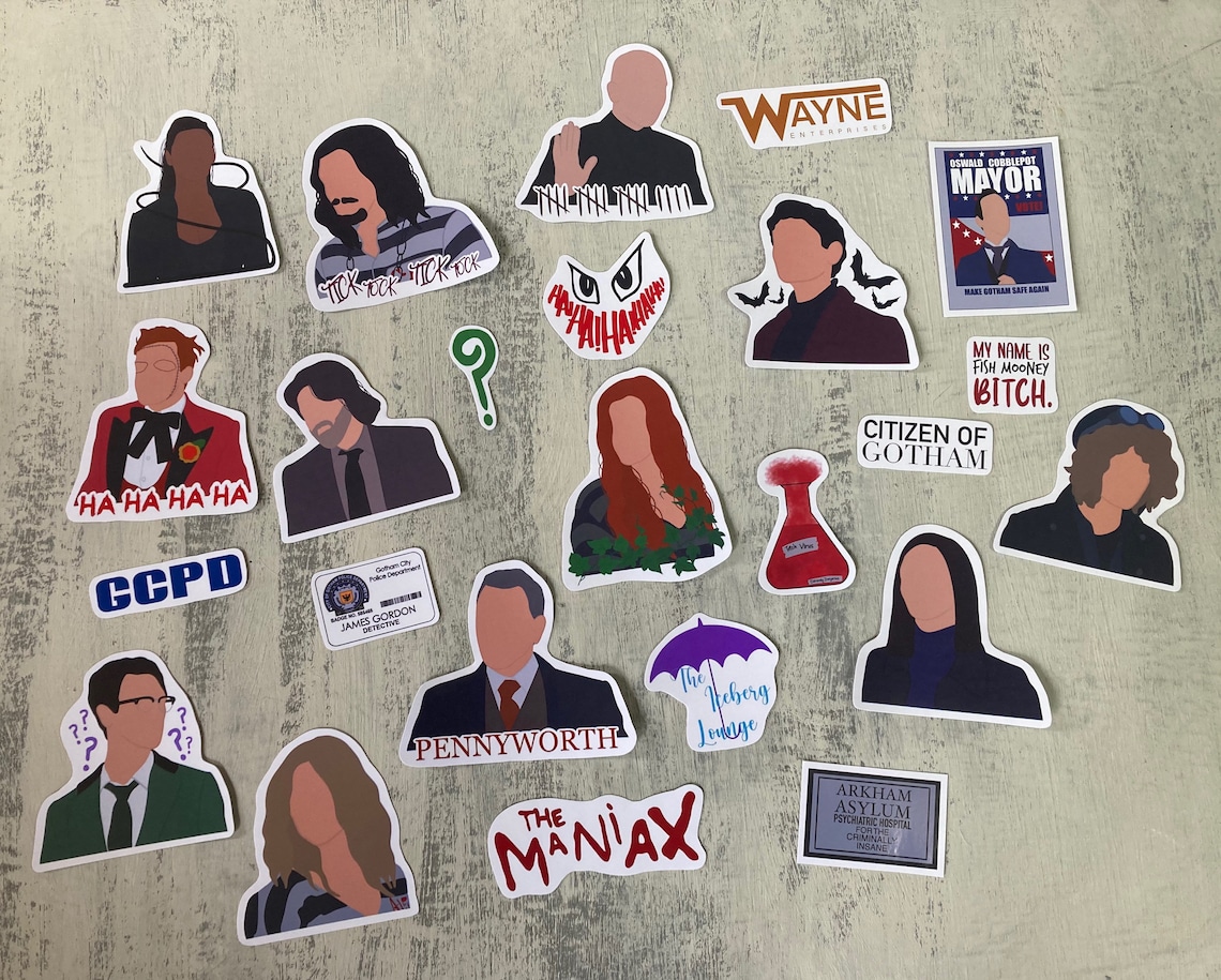 Heroes and Villains Sticker Packs | Etsy