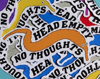 Empty Head Sticker - Etsy