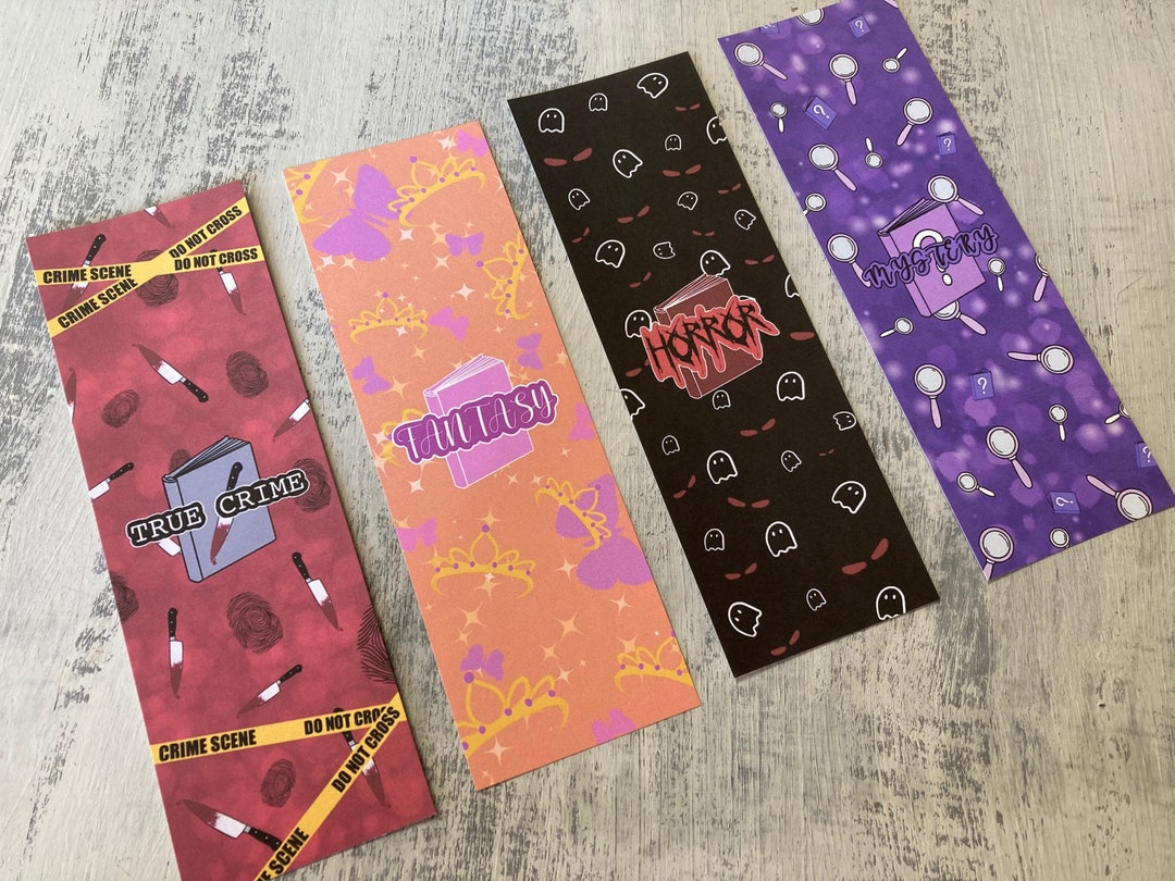 Book Genre Bookmarks - Etsy