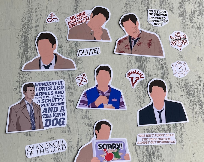 Supernatural Castiel Sticker - Etsy