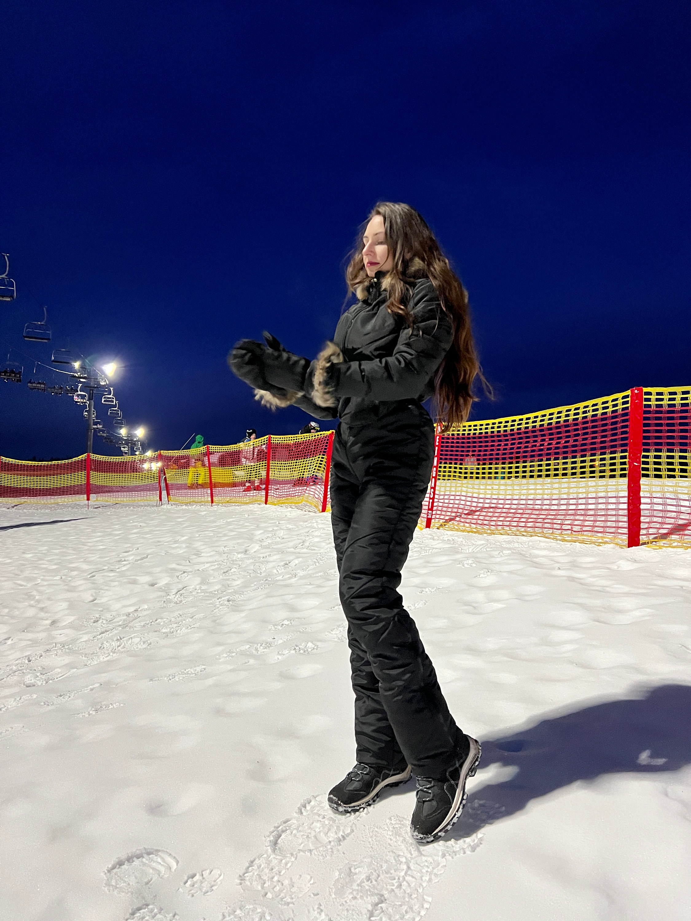Black Winter One Piece Suit, Black Jumpsuit, Snow Suit for Woman ...