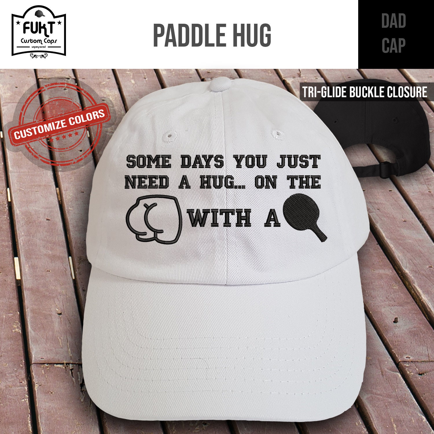 Some Days You Just Need a Hug... on the Butt With a Paddle Embroidered ...