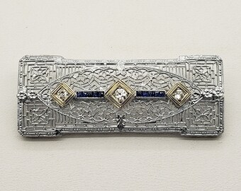 Art Deco Bar Pin - Etsy