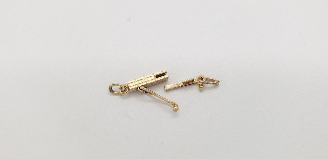 14K Solid Gold Box Barrel Clasp Replacement for Necklace Chain or ...