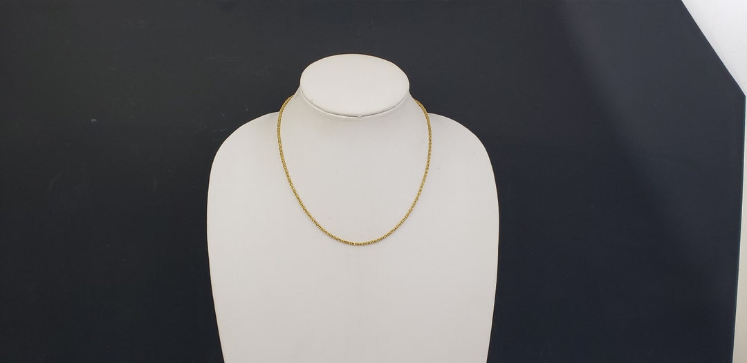 18" 14K Gold Popcorn Style Specialty Link Necklace Chain C33 - Etsy
