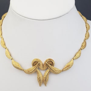 Estate Italian Designer 18K Solid Gold 16 1/4" Textured Collar Necklace ...
