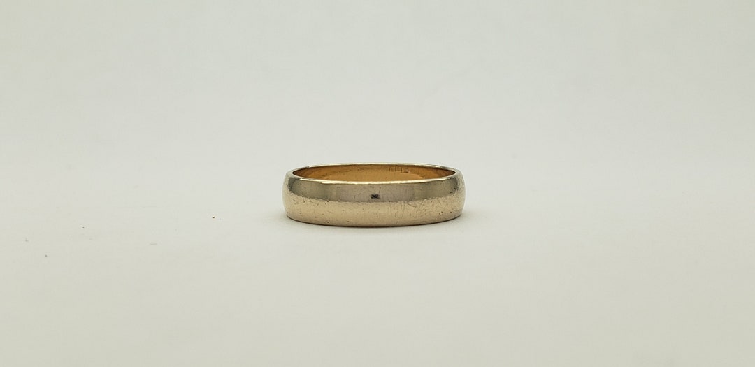 Estate Men's 14K Gold Frederick Goldman Men's Engagement Wedding Band ...