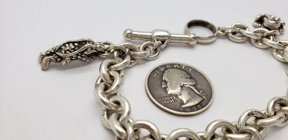 Estate Barry Kieselstein Cord Sterling Silver Charm T… - Gem