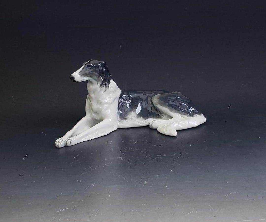 Mid Century Rosenthal Porcelain Borzoi Dog by Max Valentin Porcelain ...