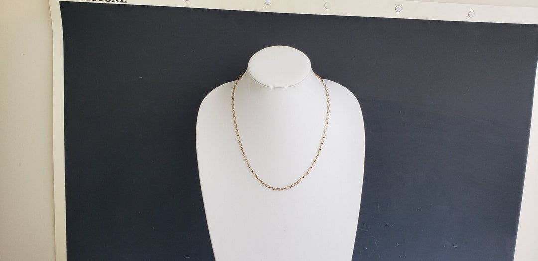 21 3/8" 14K Solid Gold Infinity Style Specialty Link Necklace Chain ...