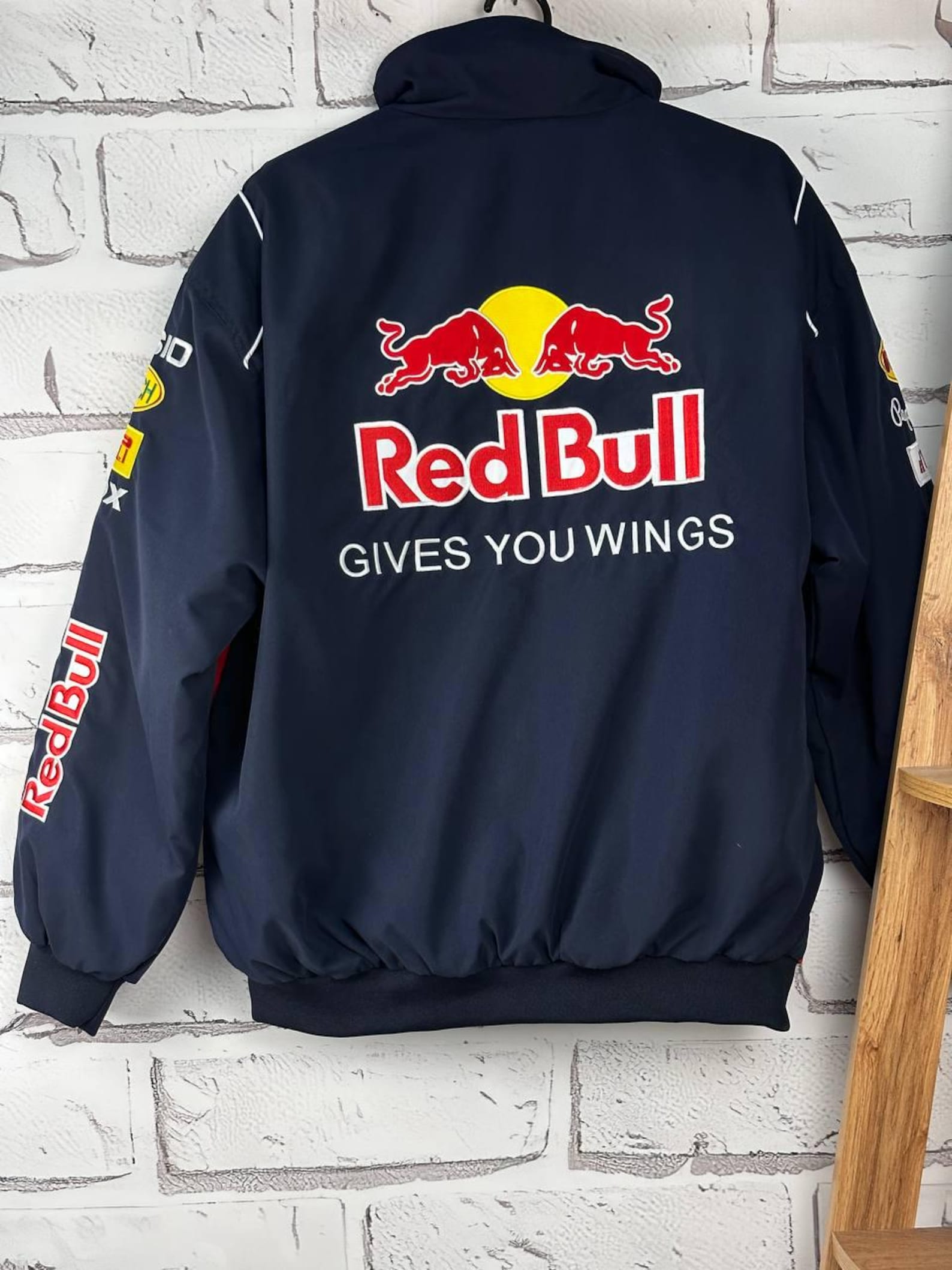 Racing Red Bull Infinity Jacket Bomber Formula One F-1 Blue Embroidered ...