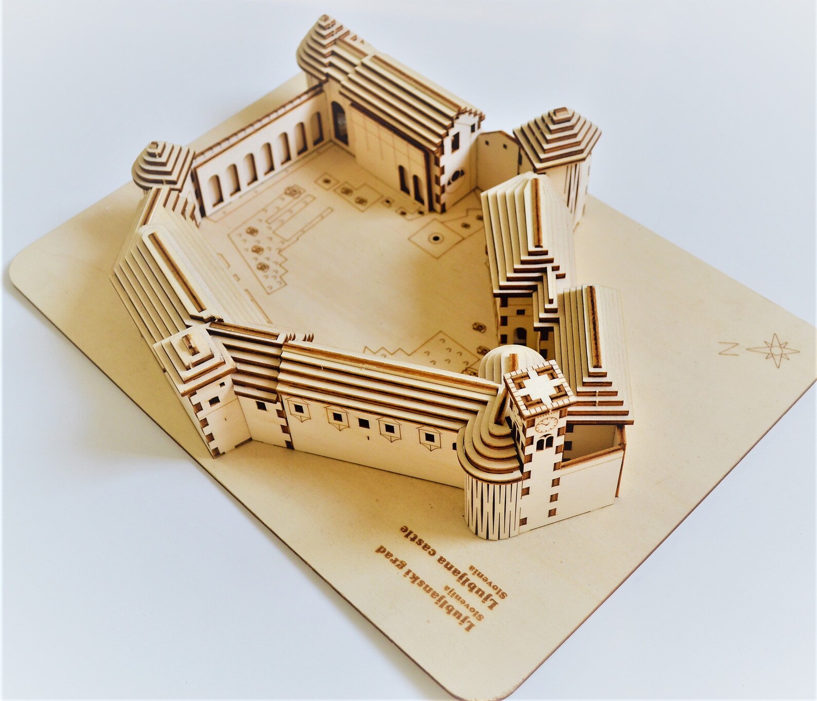 Castle Puzzle - DHL Express Delivery - Wooden 3D Puzzle - Ljubljana ...