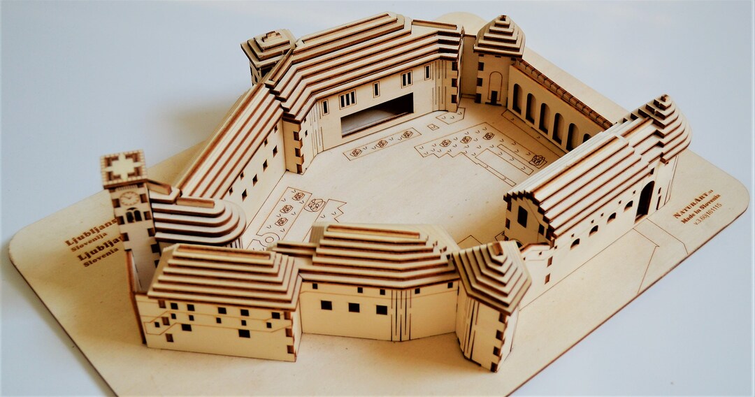 Castle Puzzle - DHL Express Delivery - Wooden 3D Puzzle - Ljubljana ...