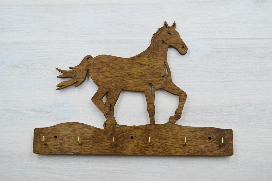 Horse Key Holder - Rustic Home Wall Decor - Housewarming Gift - Horse ...