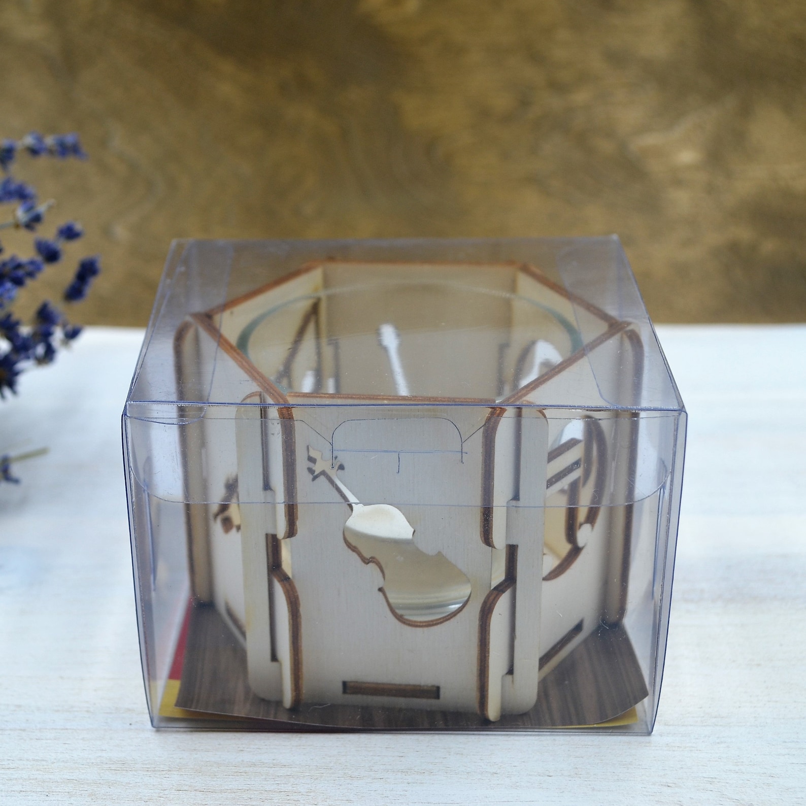 Personalized Music Candle Holder Music Gift Rustic Home Decor Birthday ...