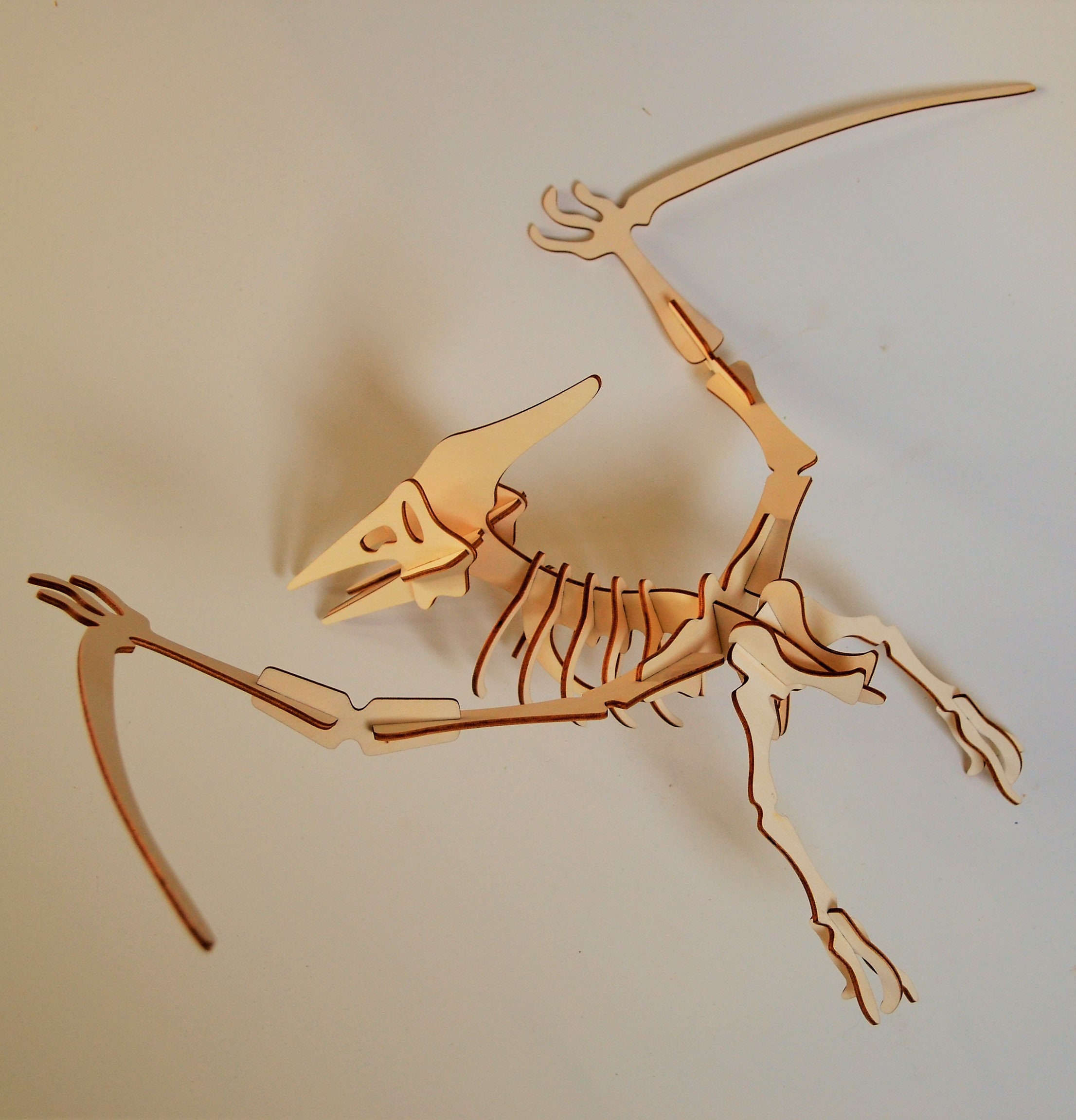 Wooden Dinosaur Jigsaw Puzzle Pteranodon Eco Friendly DIY Kit Birthday ...