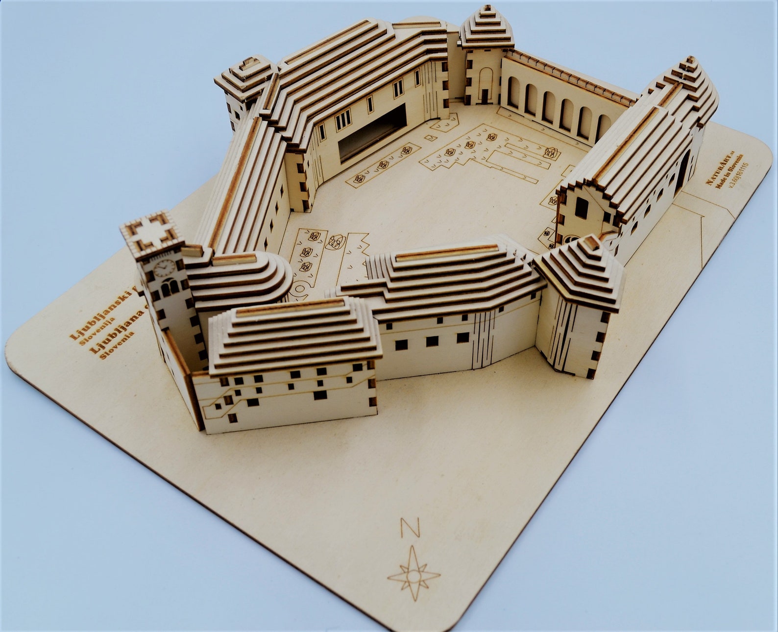 Castle Puzzle - DHL Express Delivery - Wooden 3D Puzzle - Ljubljana ...