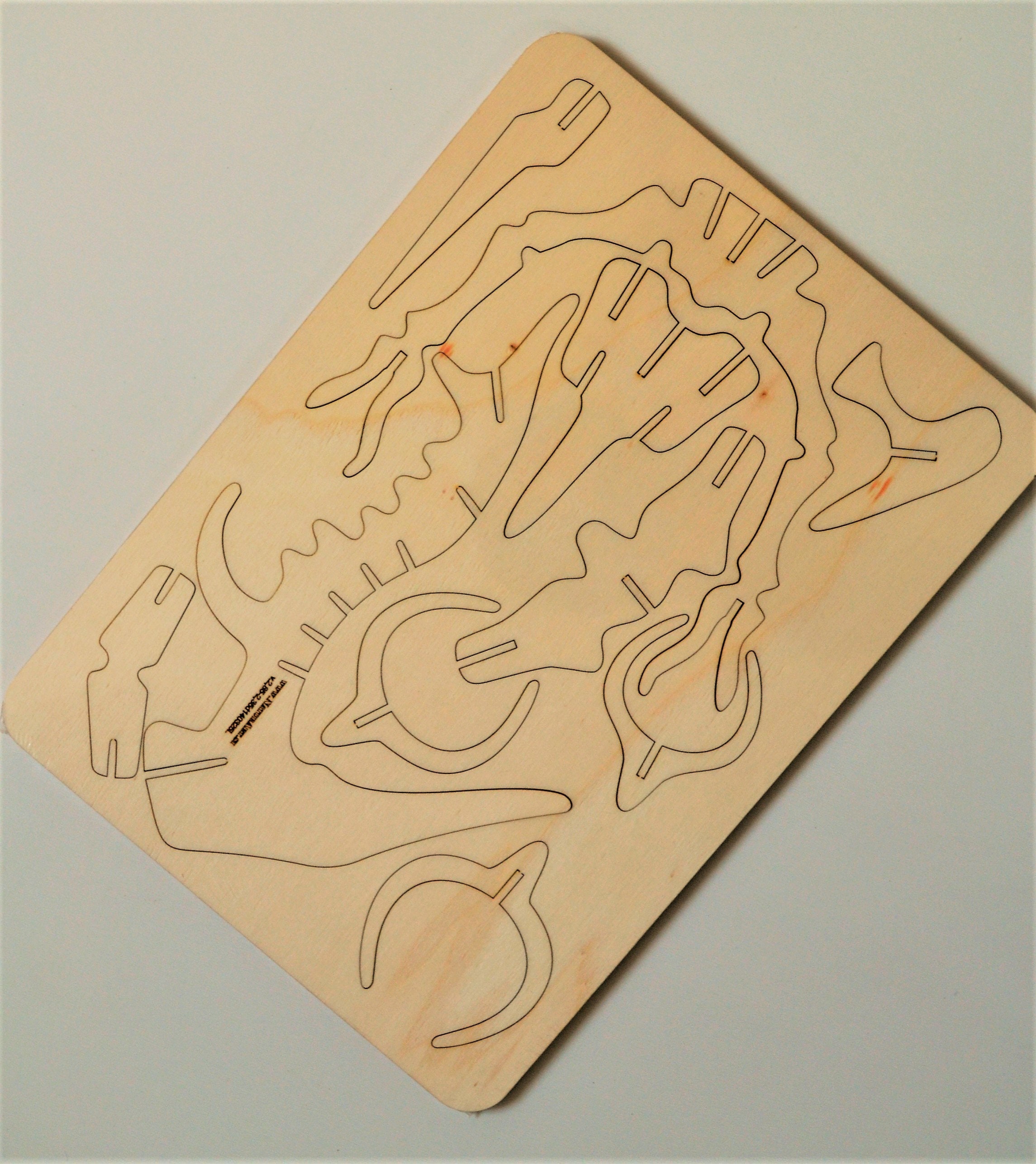 Wooden Dinosaur Jigsaw Puzzle Pteranodon Eco Friendly DIY Kit | Etsy