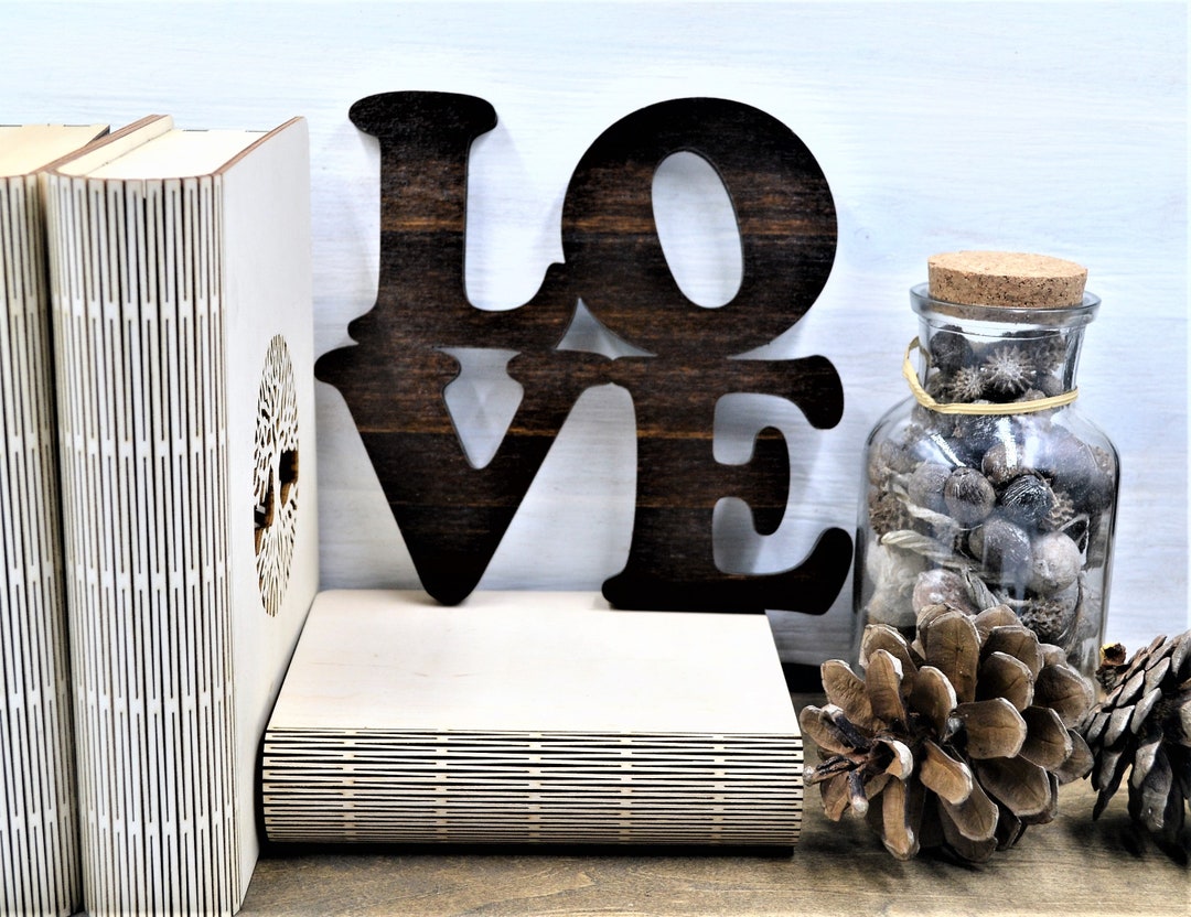 Wooden Love Sign Rustic Wood Sign Rustic Home Decor Rustic - Etsy