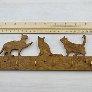 Cats Key Holder for Wall Hostess Gift Cat Lover Gift Hausewarming Gift ...