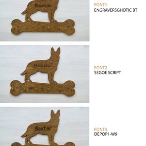 German Shorthaired Pointer Dog Leash Holder - Rustic Home Wall Decor ...