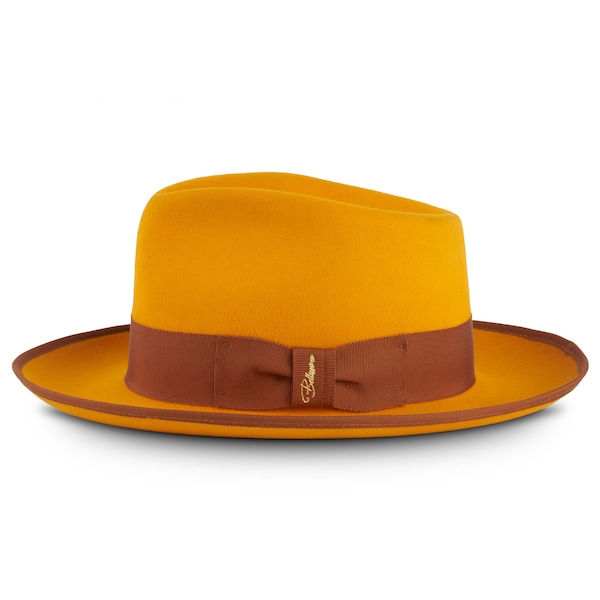 Orange Fedora Hat - Etsy