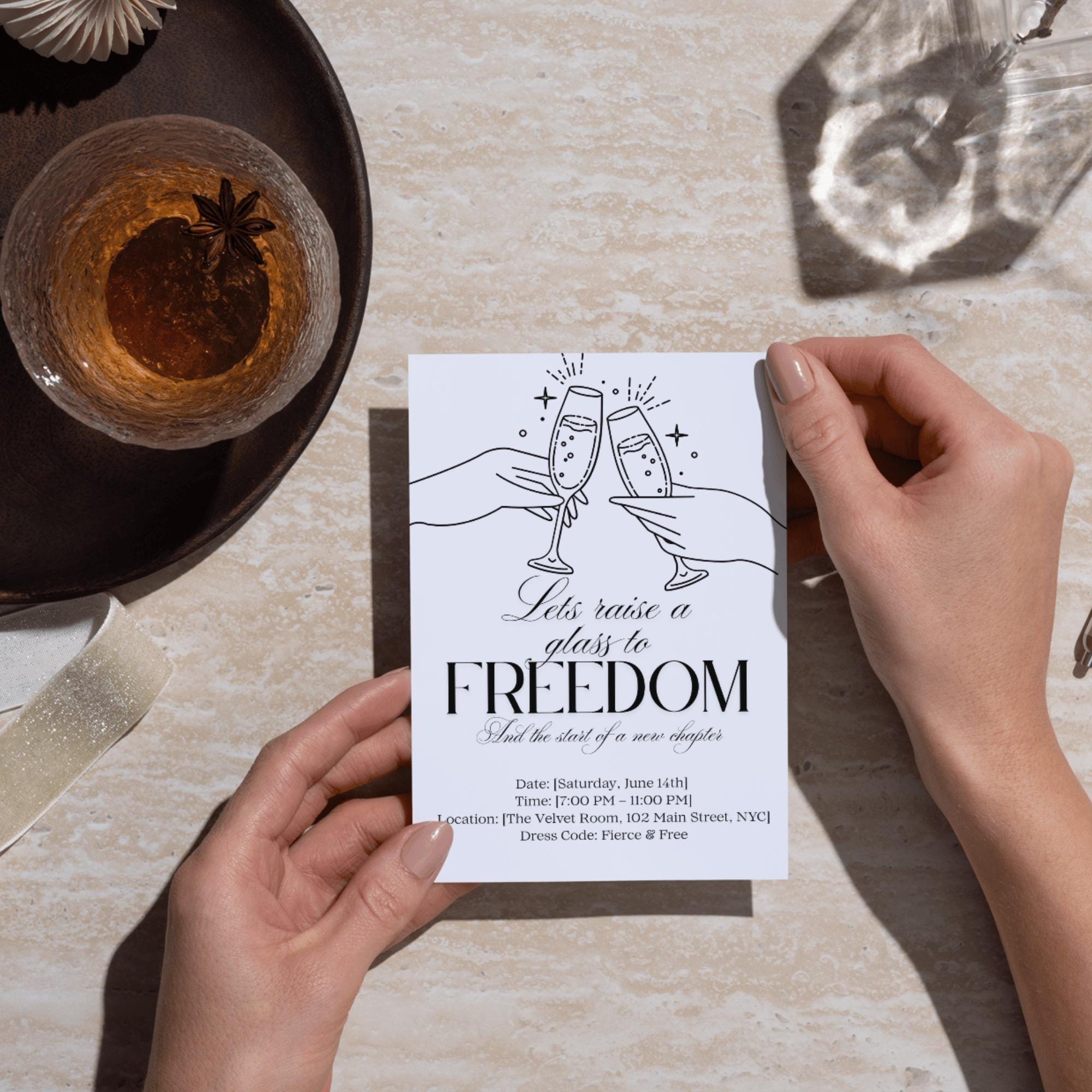 Editable Divorce Party Invitation | Instant Download | Funny 'finally ...