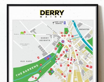 Stephen King Poster Map - Etsy
