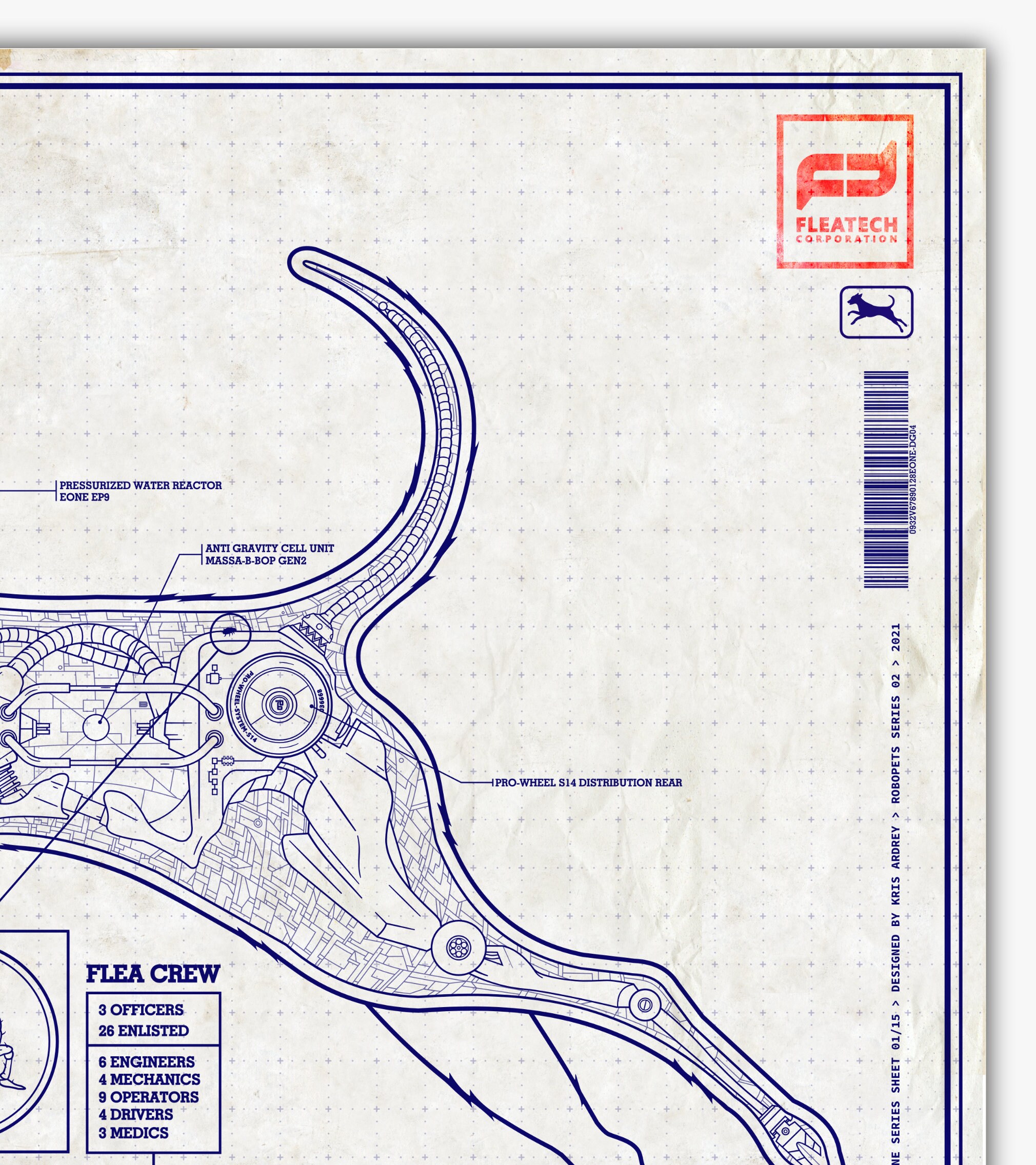 Dog Robot Prototype Patent Poster Dog Anatomy Poster Wall | Etsy