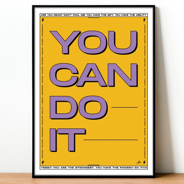 Funny Motivational Poster - Etsy