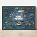 Lost Island Map Poster, Dharma Initiative Print, Lost TV Series Map ...
