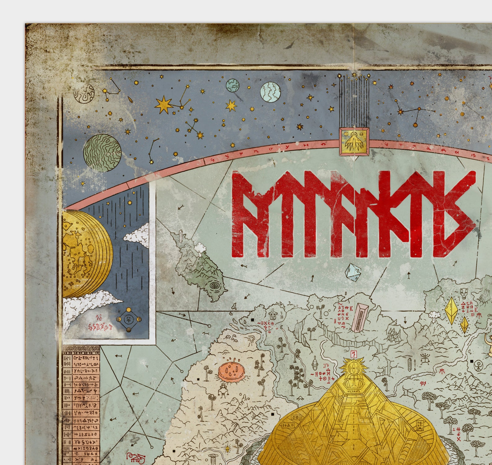 Atlantis Ancient Map Atlantis the Lost Empire Poster Ancient - Etsy