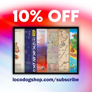 Lost Island Map Poster, Dharma Initiative Print, Lost TV Series Map ...