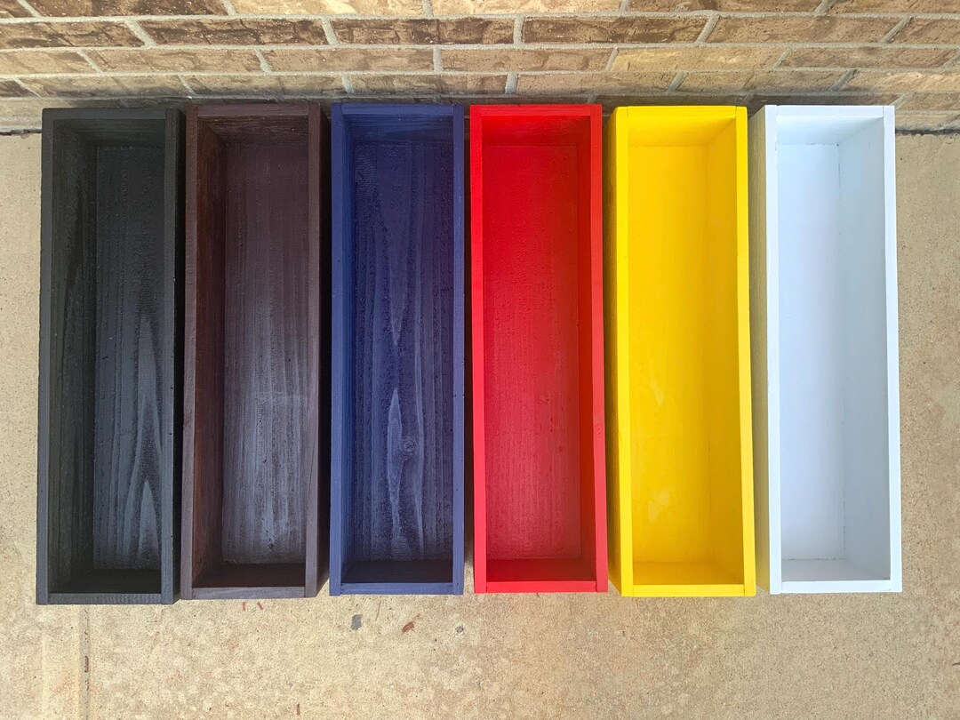 PAINTED 24-inch Cedar Planter Boxes, Western Red, Rot-resistant ...