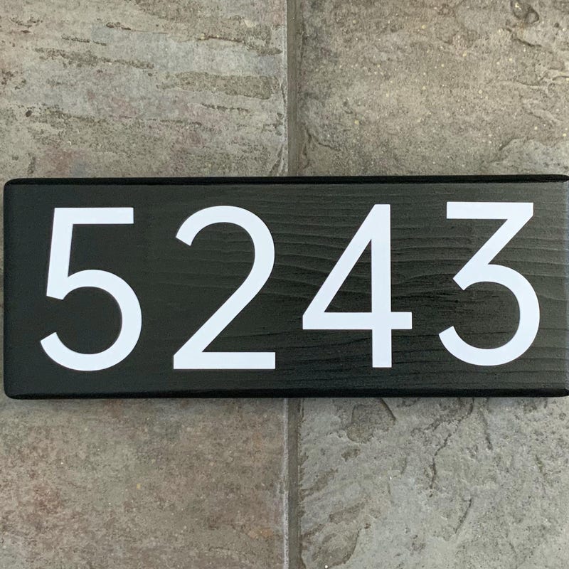 House Numbers Horizontal - Etsy