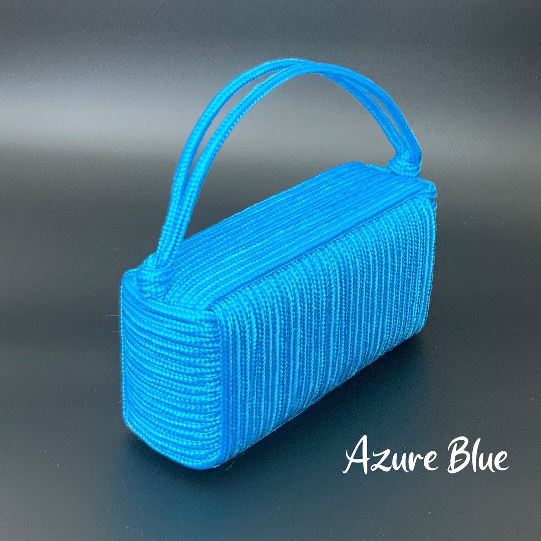 AZURE BLUE Box-purse Door Stop: 5.5 Lbs 2.5kg Doorstopper. 100% ...