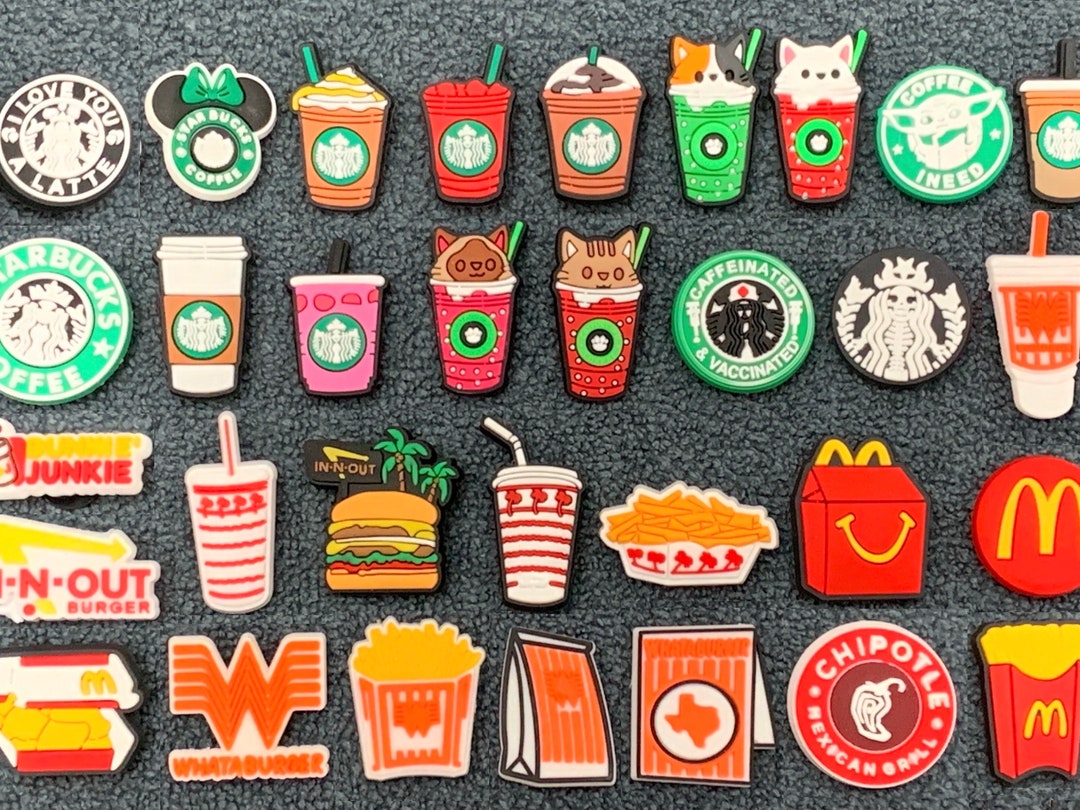 Croc Charm Charms Fast Meal Texas Food Fries Burger Soda - Etsy