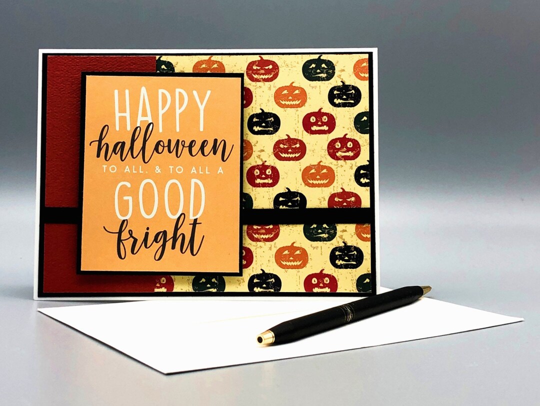 Vintage Halloween Jack-o-lantern Card, 3D Card for Him / Her / Friend ...