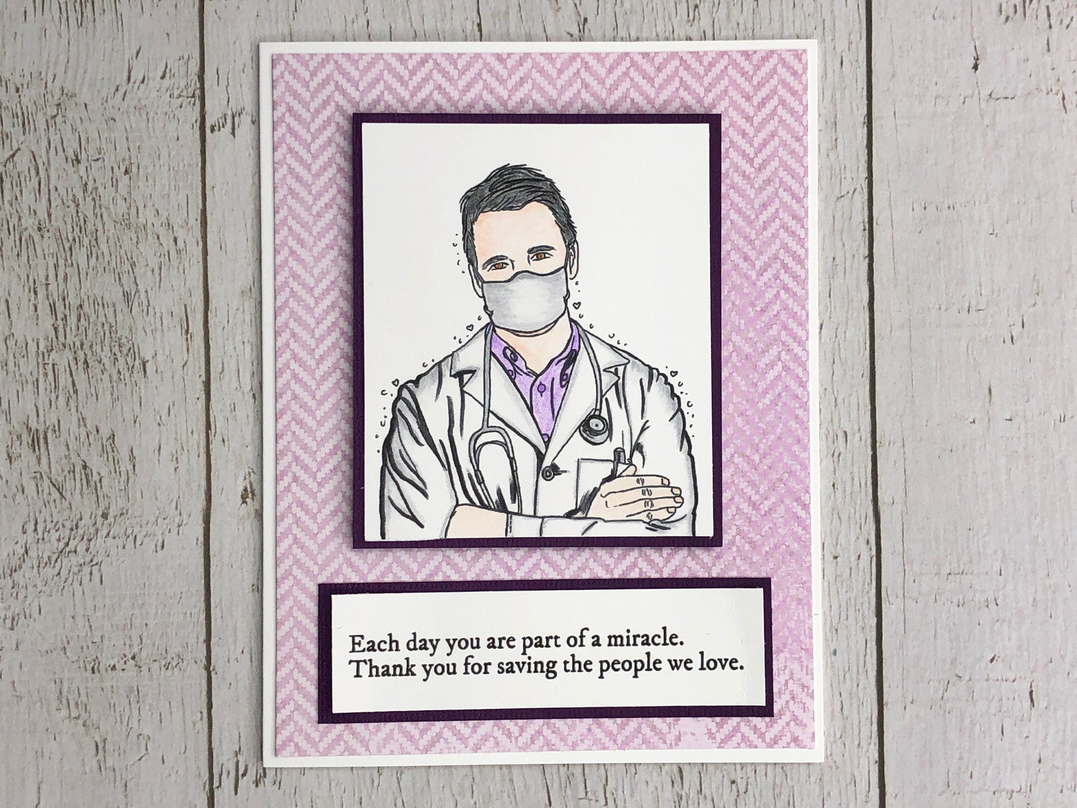 Thank You Card for Doctor / Medical Professional / Healthcare Heroes ...